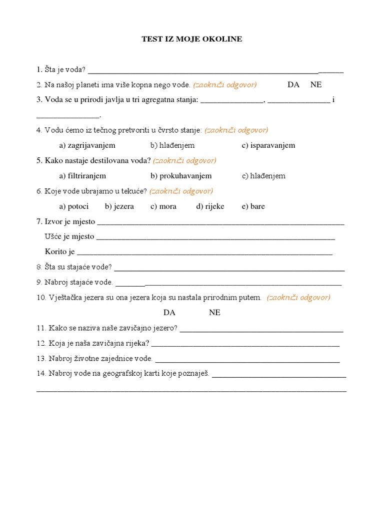 3 Moja Okolina | PDF