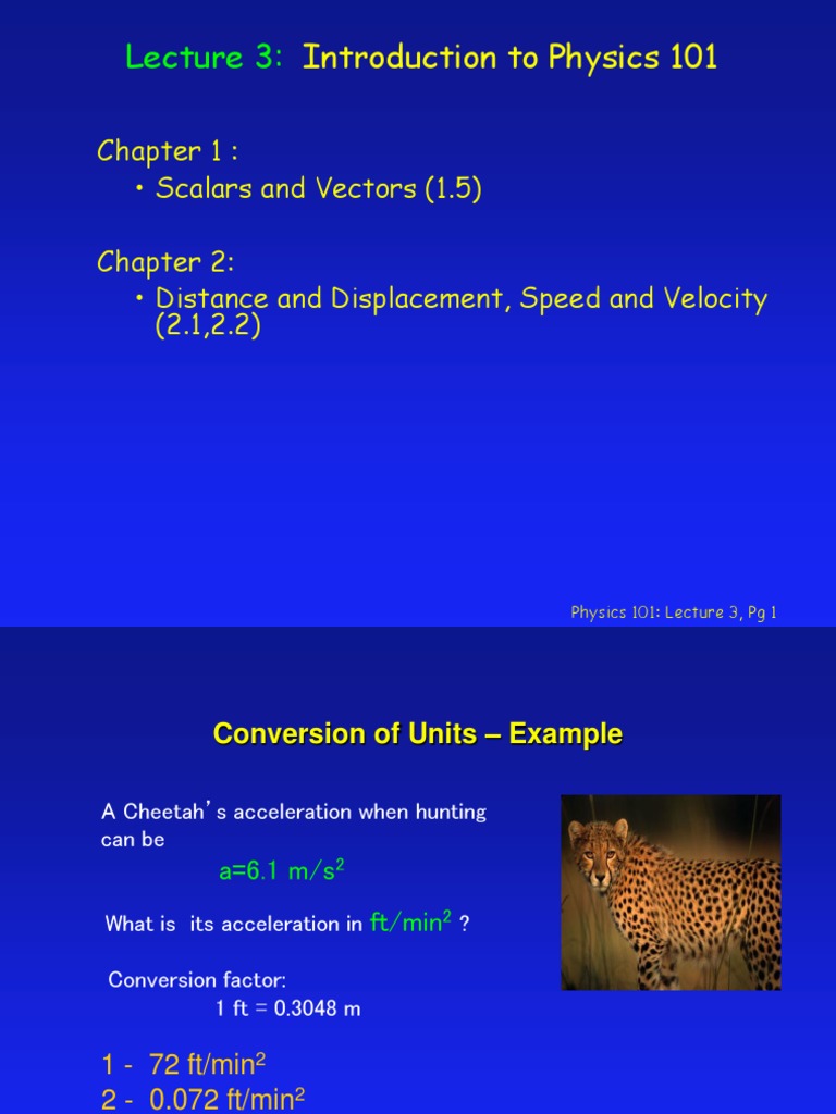 Introduction To Physics 101 (Lec 03) | PDF | Trigonometric Functions ...