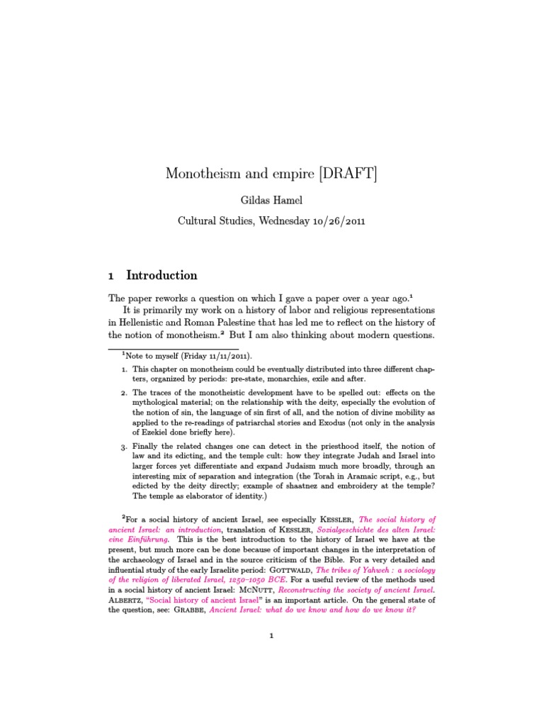 Monotheism's Evolution in Ancient Empires | PDF | Kingdom Of Judah ...