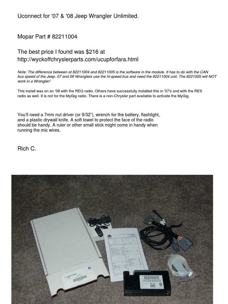 An In-Depth Guide to Installing Uconnect Hands-Free Communication in a ...