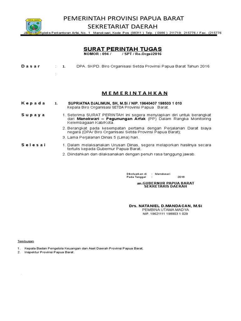 SPPD Pak Supriatna Pegaf | PDF