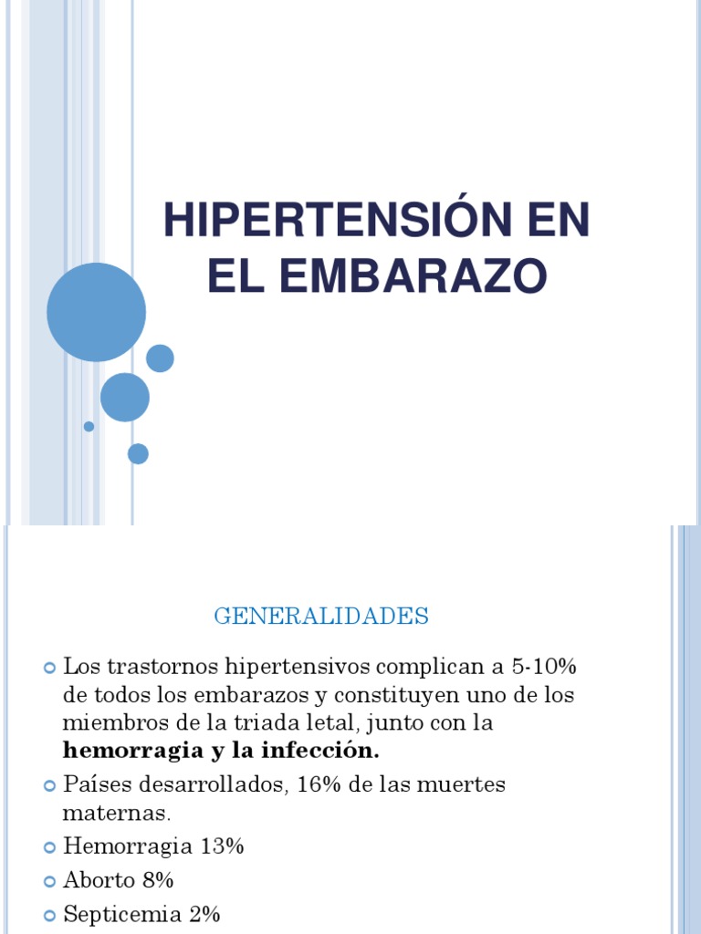 Hipertensión en el Embarazo: Guía Completa | PDF | El embarazo ...