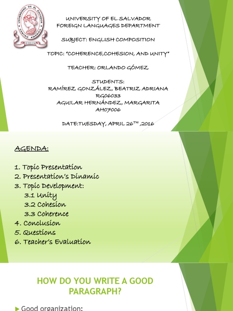 Unitycohesion and Coherence | PDF | Adverb | Languages