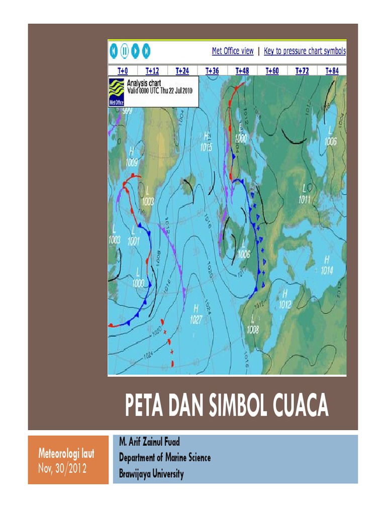 Peta dan Simbol Cuaca Sinoptik | PDF