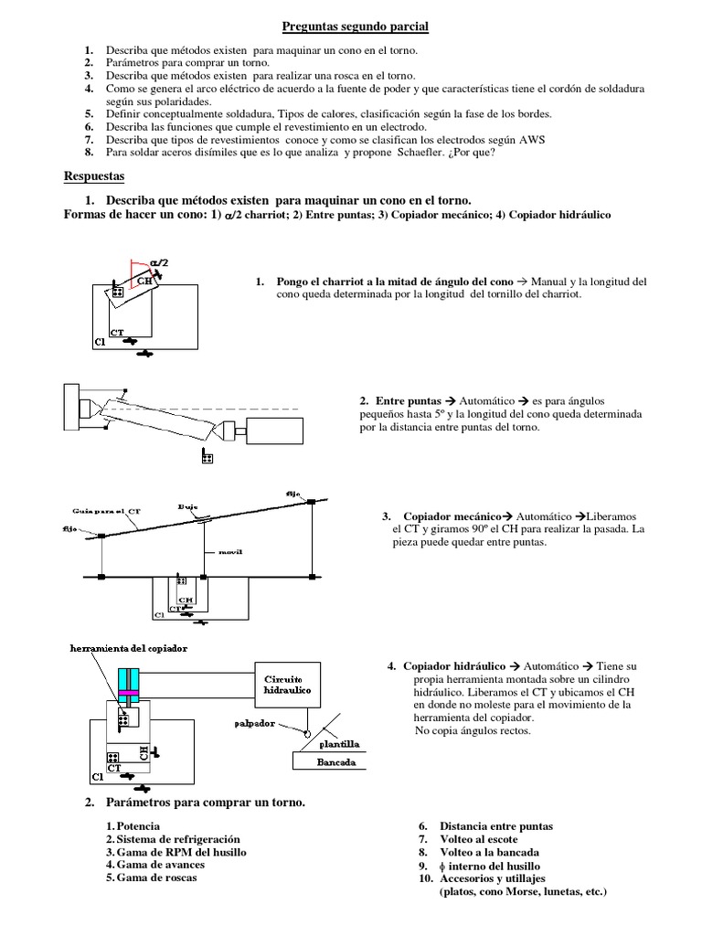 Preguntas Teoricas Segundo Parcial | PDF | Soldadura | Construcción