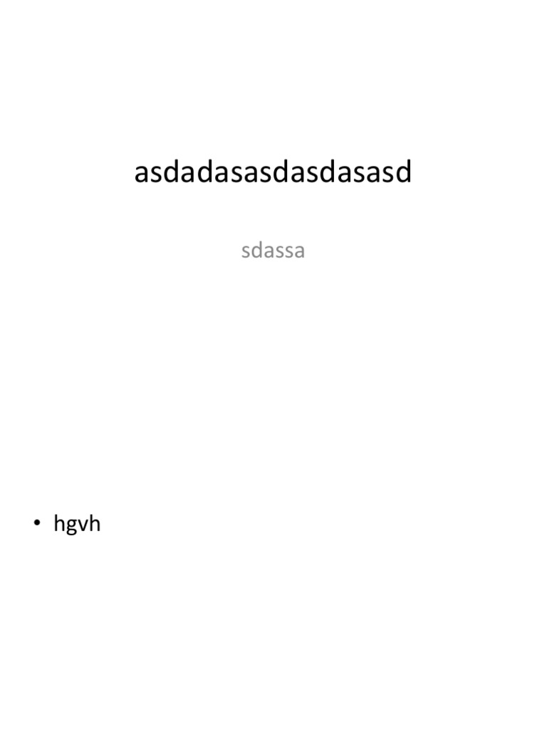 Asdadasasdasdasasd: Sdassa | PDF