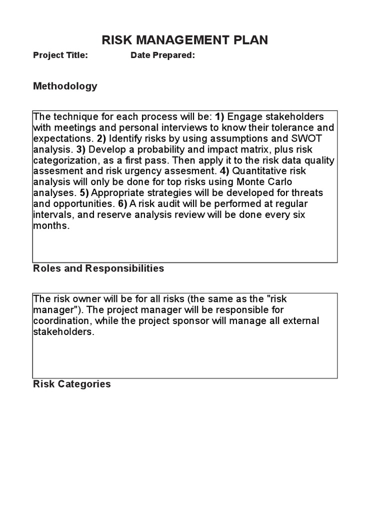Risk Management Package | PDF | Risk | Risk Management