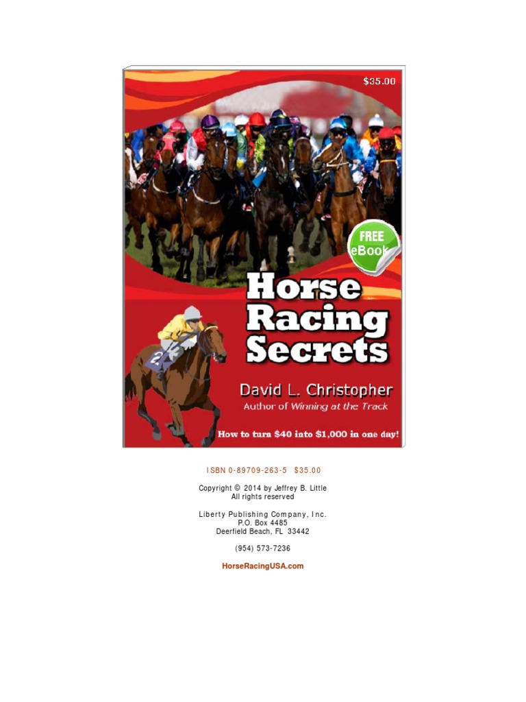 ISBN 263 Free PDF | PDF | Handicapping | Horse Racing