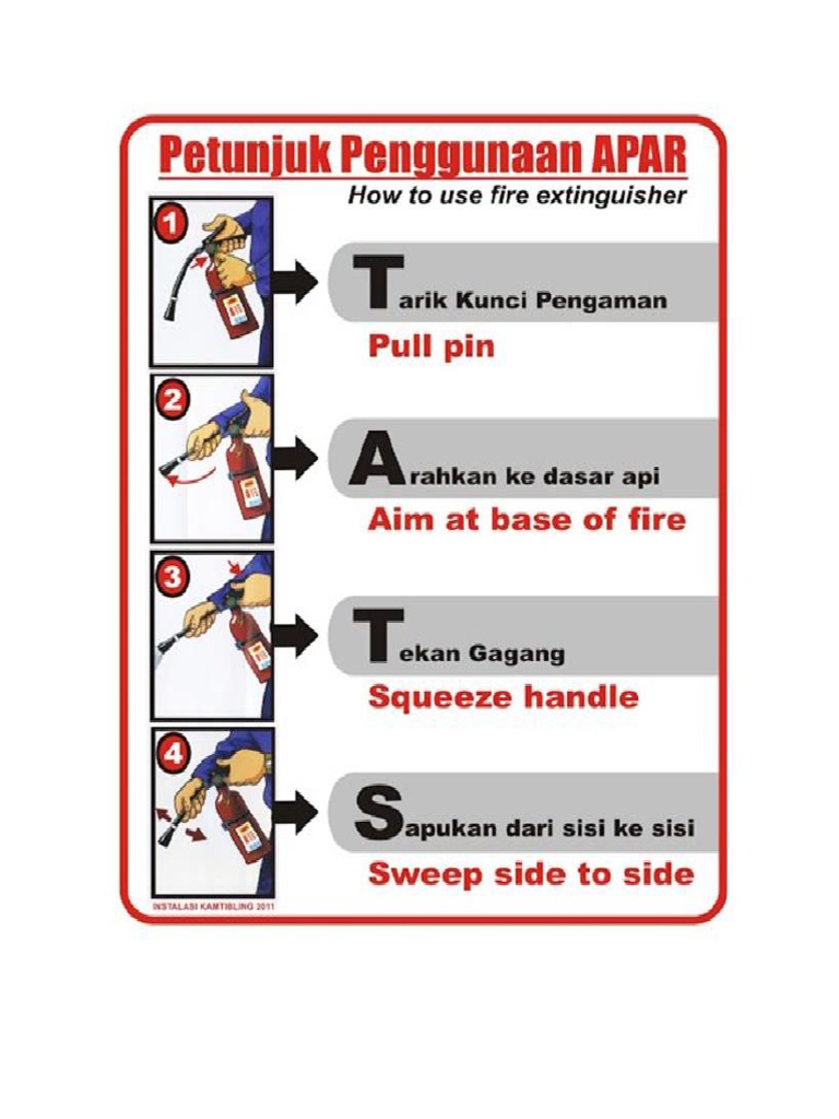 Cara Penggunaan APAR | PDF