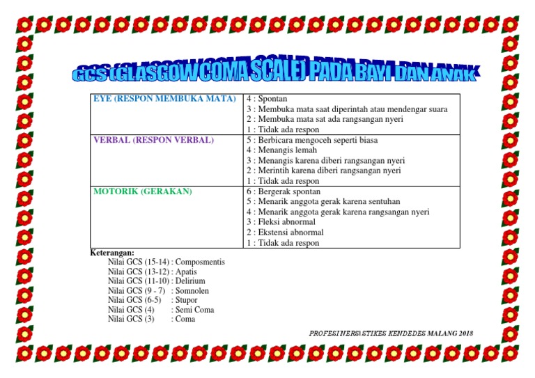 Nilai Tingkat Kesadaran Gcs | PDF