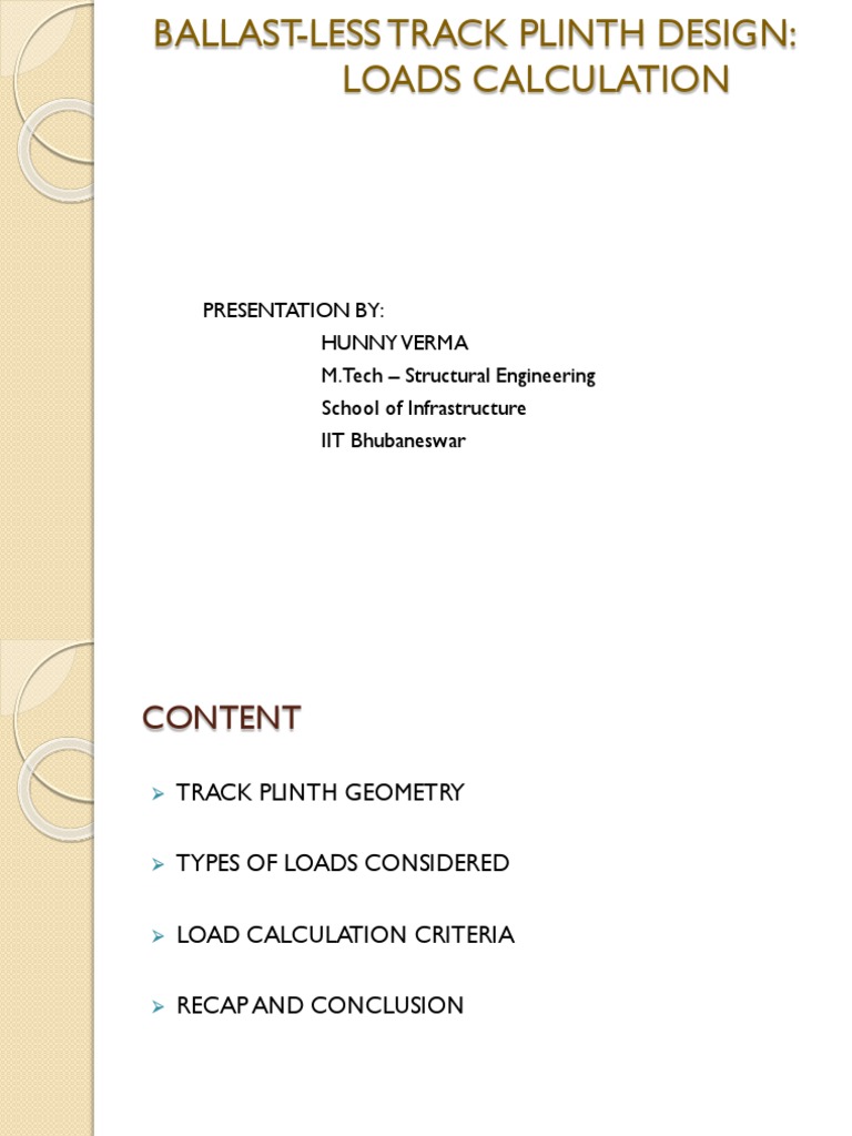 On Plinth Design | Download Free PDF | Track (Rail Transport ...