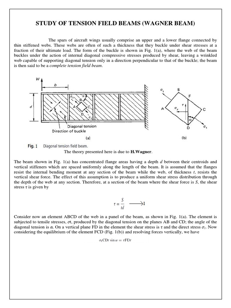 Wagner Beam | PDF | Beam (Structure) | Bending