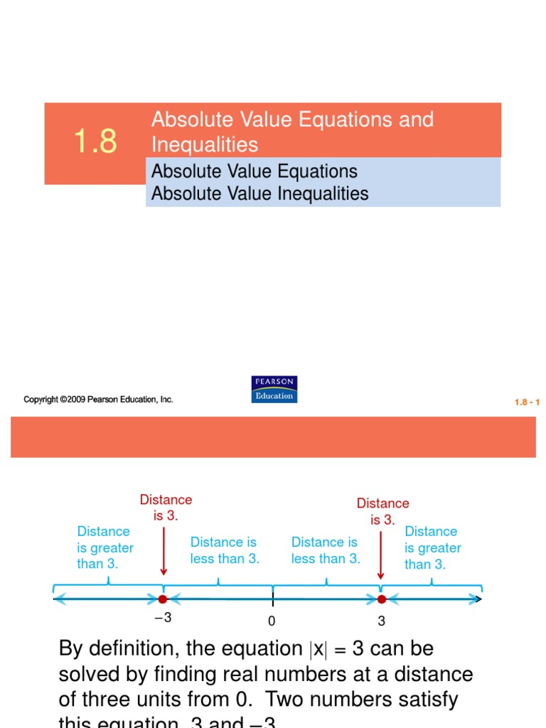 Absolute Value Equations Absolute Value Inequalities | PDF | Inequality ...