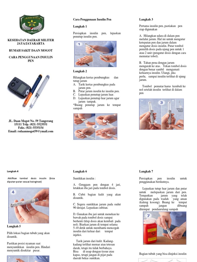 Cara Penggunaan Insulin Leaflet Baru | PDF