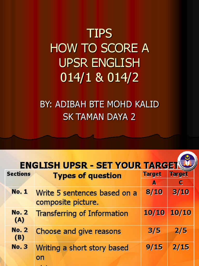 How To Score P2 Q1 | PDF | English Language | Grammar