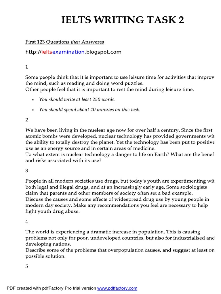 Ielts Writing Task 2 Essay (100 Plus Essay) | PDF | Computing And ...