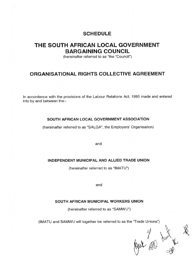 Organisational Rights Agreement PDF | PDF
