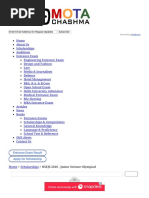 NSEJS 2022 Answer Key and Solutions | PDF