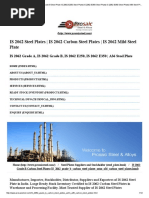 Chemical Composition of ASME SA 36 Steel and IS 2062 Steel: % | PDF