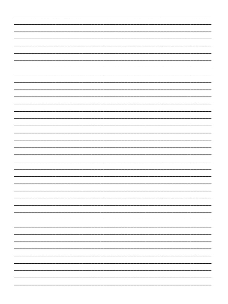 Lineas para Escribir | PDF