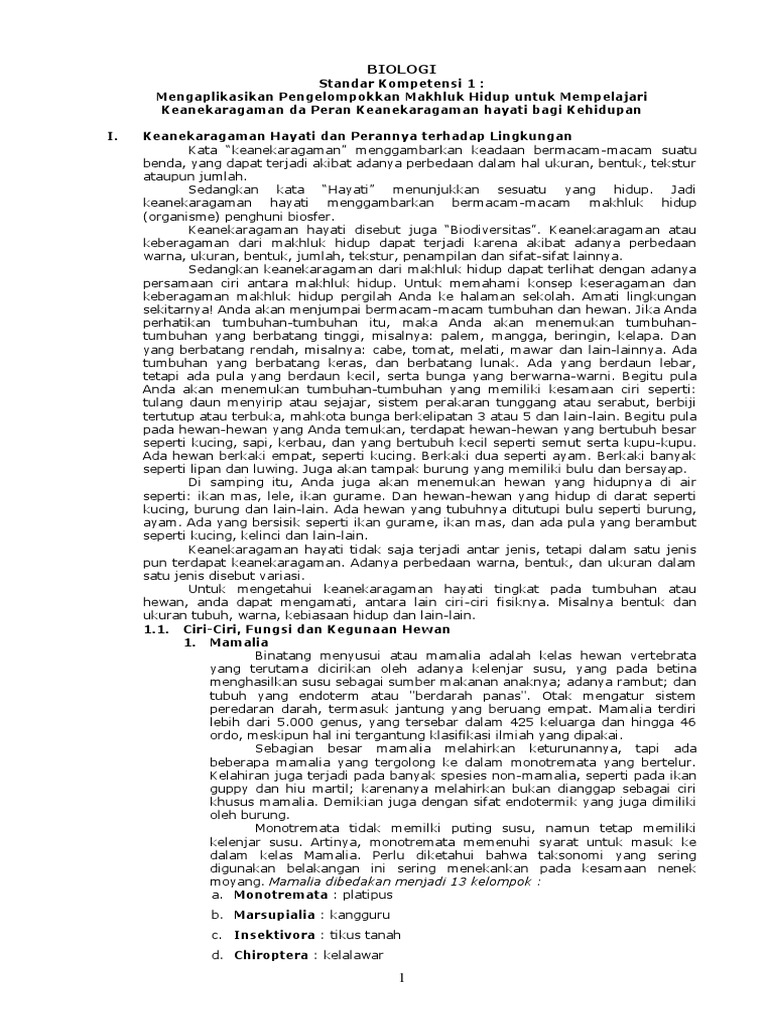 Smalb Kelas 10 Semester 1 Ipa | PDF