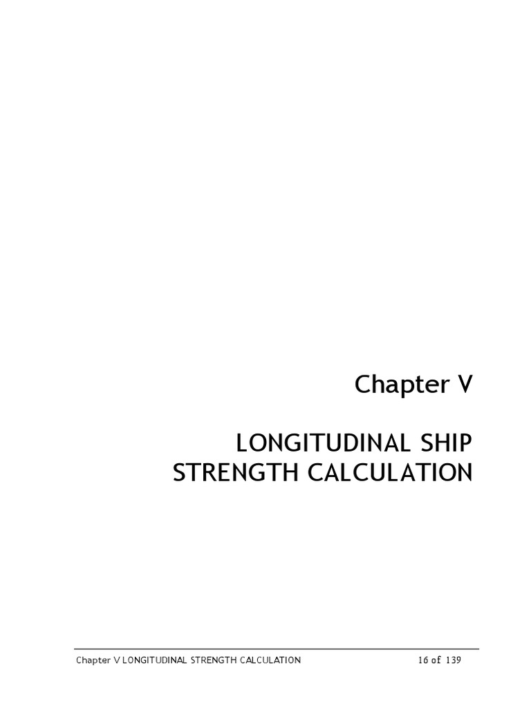 5 Longitudinal Streght | PDF | Buoyancy | Strength Of Materials