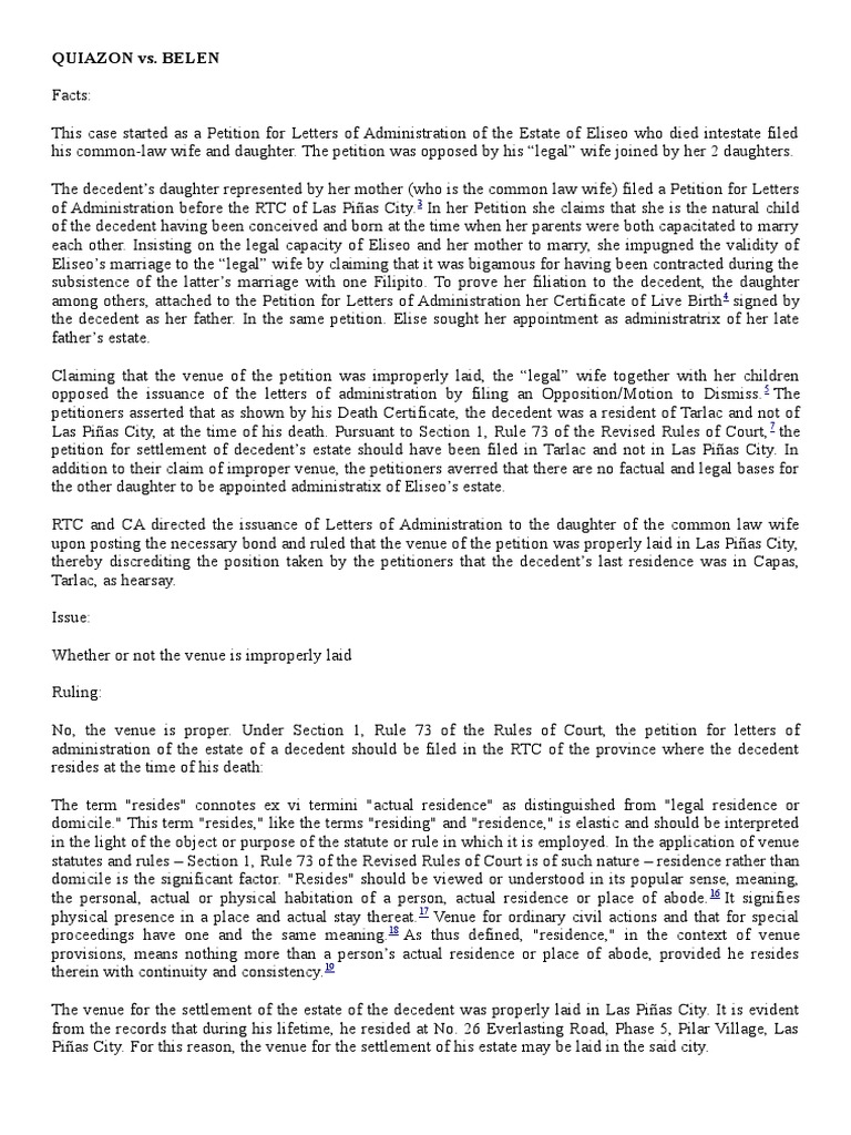 Quiazon Vs Belen - 8 | PDF | Justice | Crime & Violence