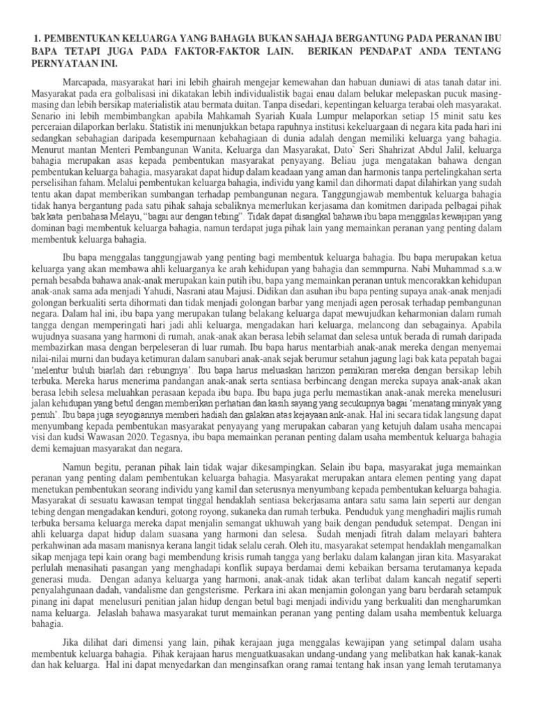 Karangan SPM BAIKKKK | PDF