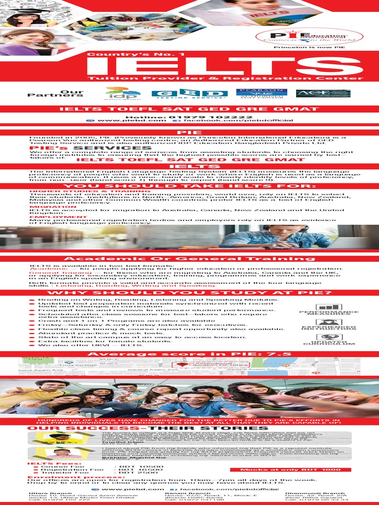 PIE Tuition Provider for IELTS Exam Success | PDF | International ...