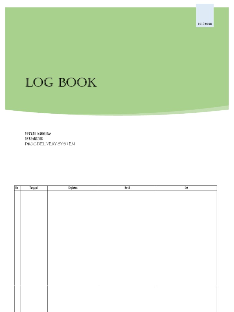 Log Book 1 | PDF