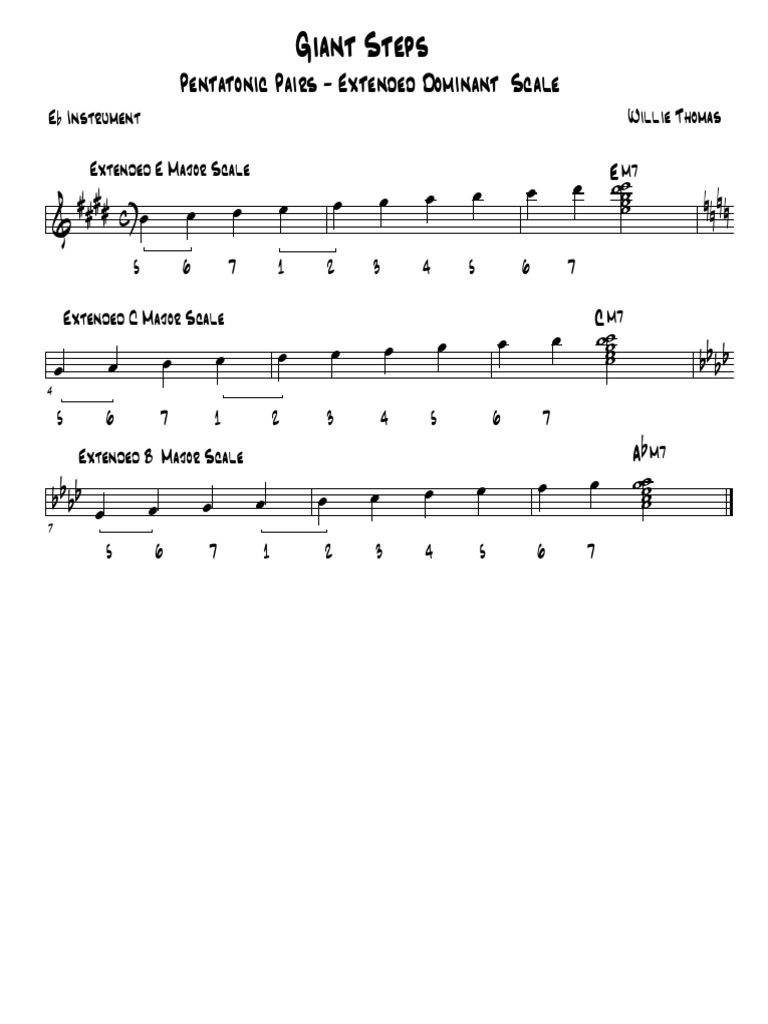 Giant Steps Eb1 | PDF | Music Theory | Musical Scales