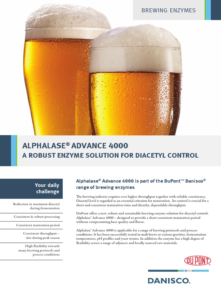 Alphalase Adv4000 PDF | PDF | Brewing | Beer