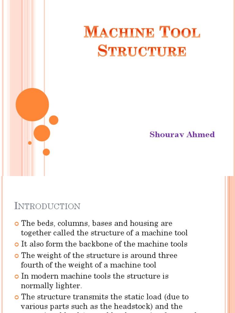 Machine Tool Structure | PDF | Strength Of Materials | Concrete