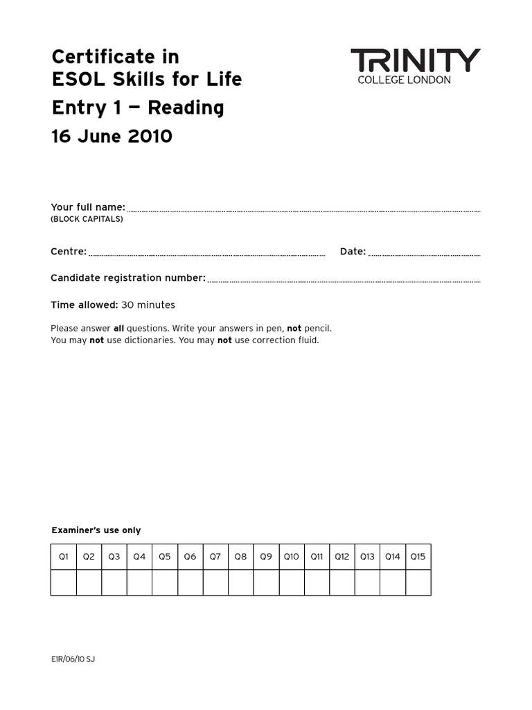 Entry 1 Reading 16 June 2010 | PDF | Foods | Further Education