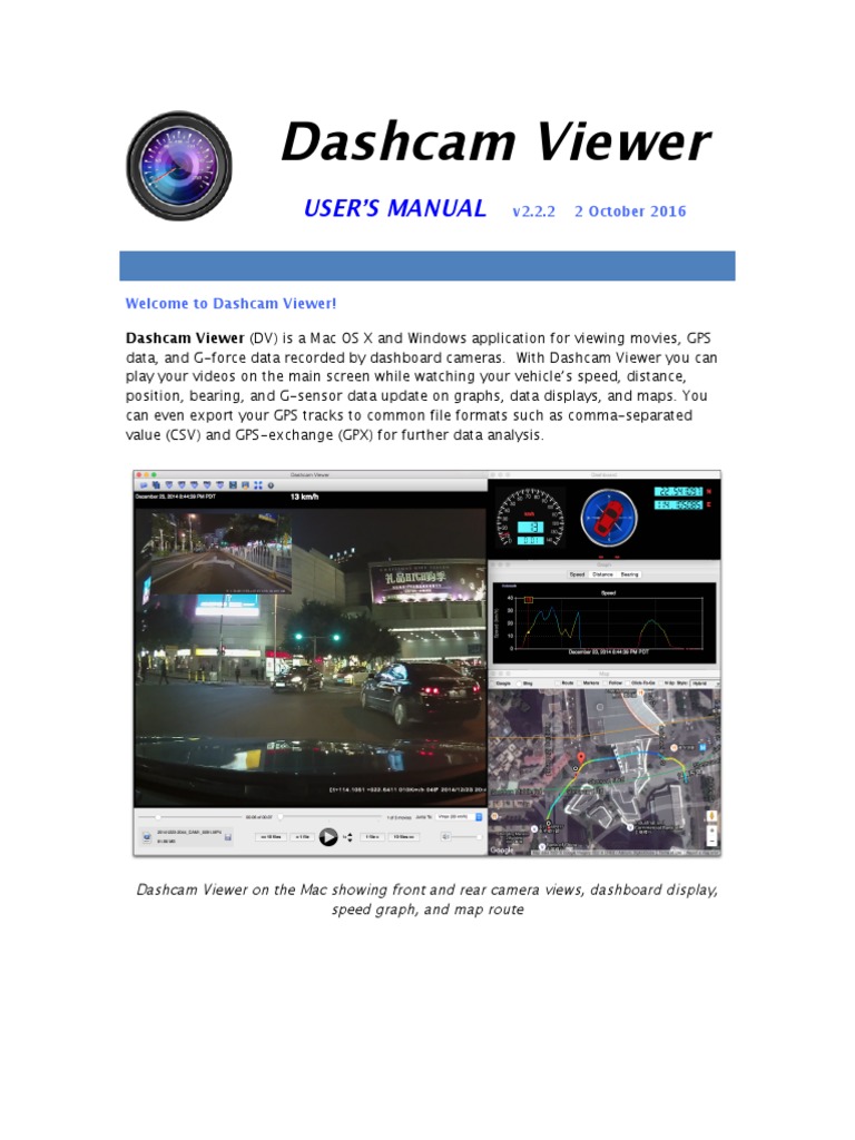 Dashcam Viewer Users Manual | PDF | Finder (Software) | Computer File