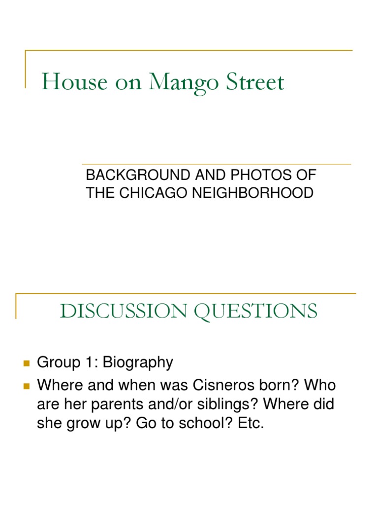 House On Mango PPT 1 | PDF | Works
