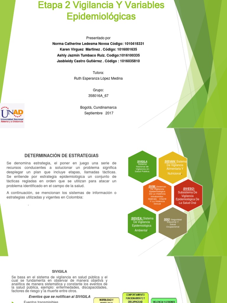 Unidad 1 - Etapa 2 Vigilancia y Variables Epidemiologicas Final | PDF ...