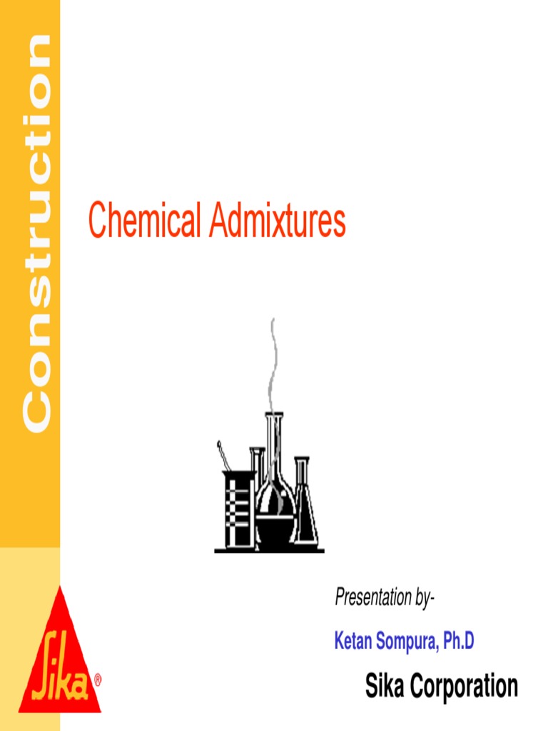 Chemical Admixtures - NJIT PDF | PDF | Corrosion | Concrete