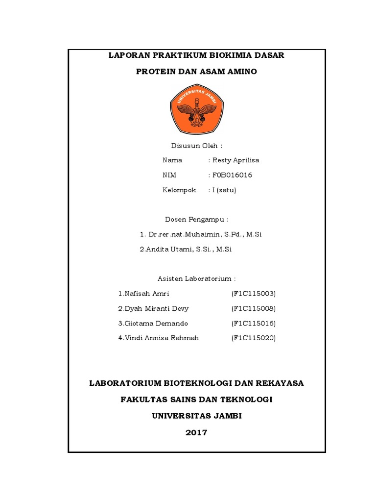 Laporan Praktikum Biokimia Dasar | PDF | Pengembangan Diri | Kesehatan Holistik