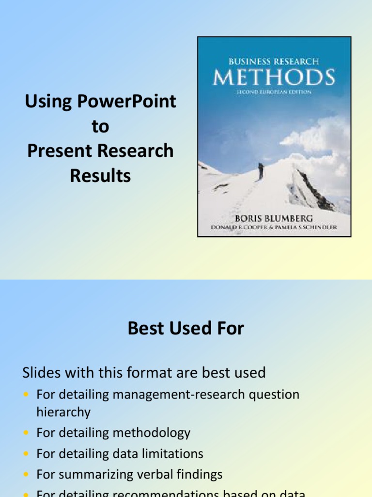 Using Powerpoint To Present Research Results | PDF | Hyperlink | Button ...