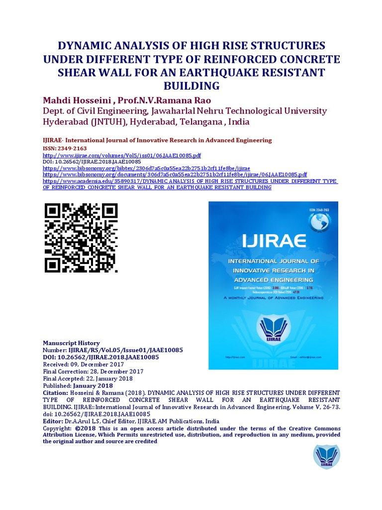 Dynamic Analysis of High Rise Structures Under Different Type of ...