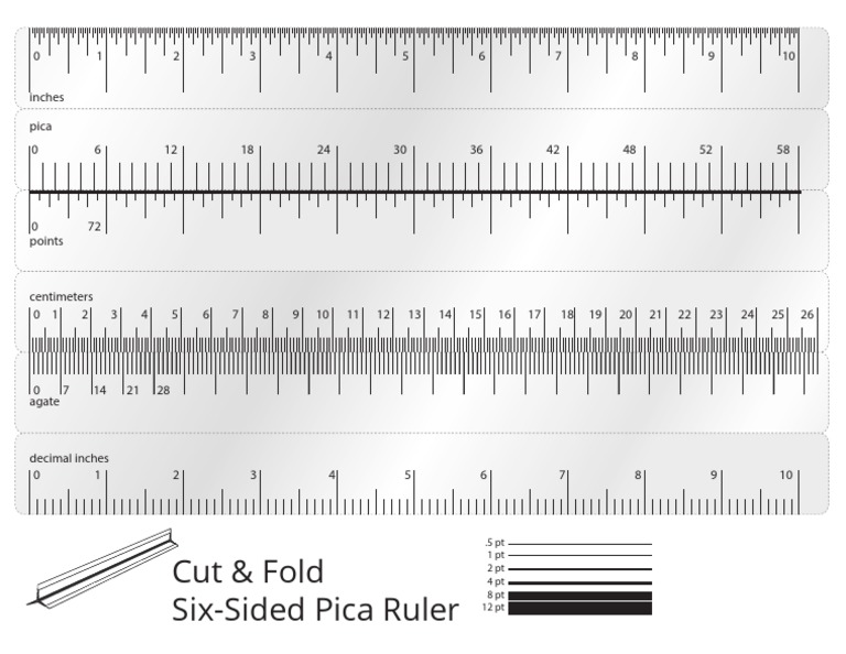 Pica Ruler Lettersize