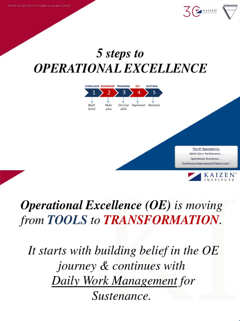 5 Steps To Operational Excellence PDF | PDF | Leadership | Cognition