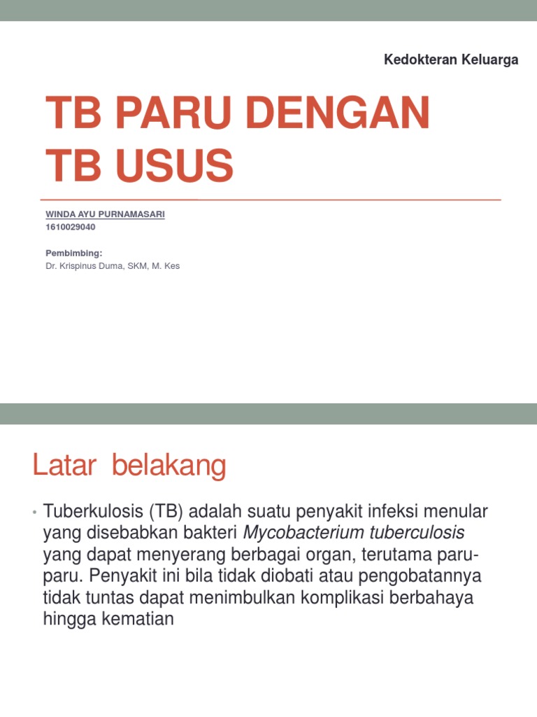 TB Paru Dengan TB Usus | PDF