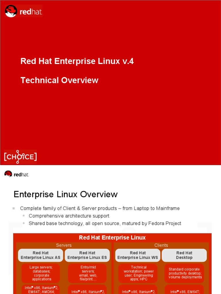 RHEL4 Tech Over | PDF | Application Server | Scheduling (Computing)