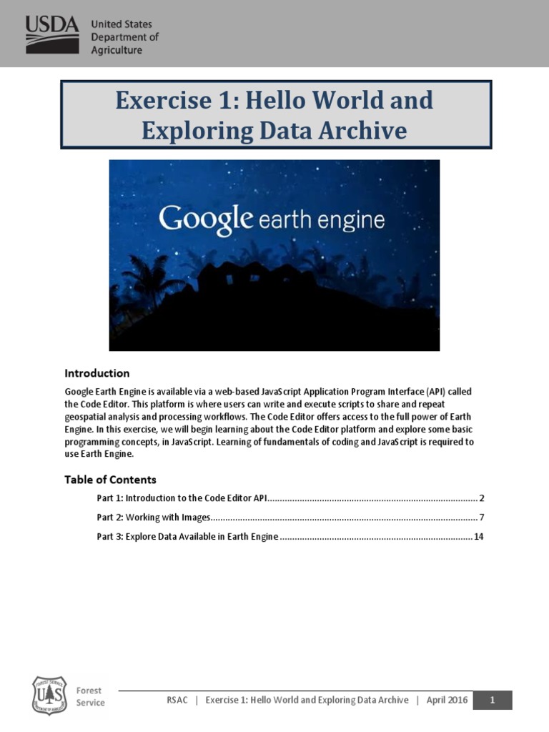 GEE Ex 1 CE Platform Final | PDF | Application Programming Interface ...