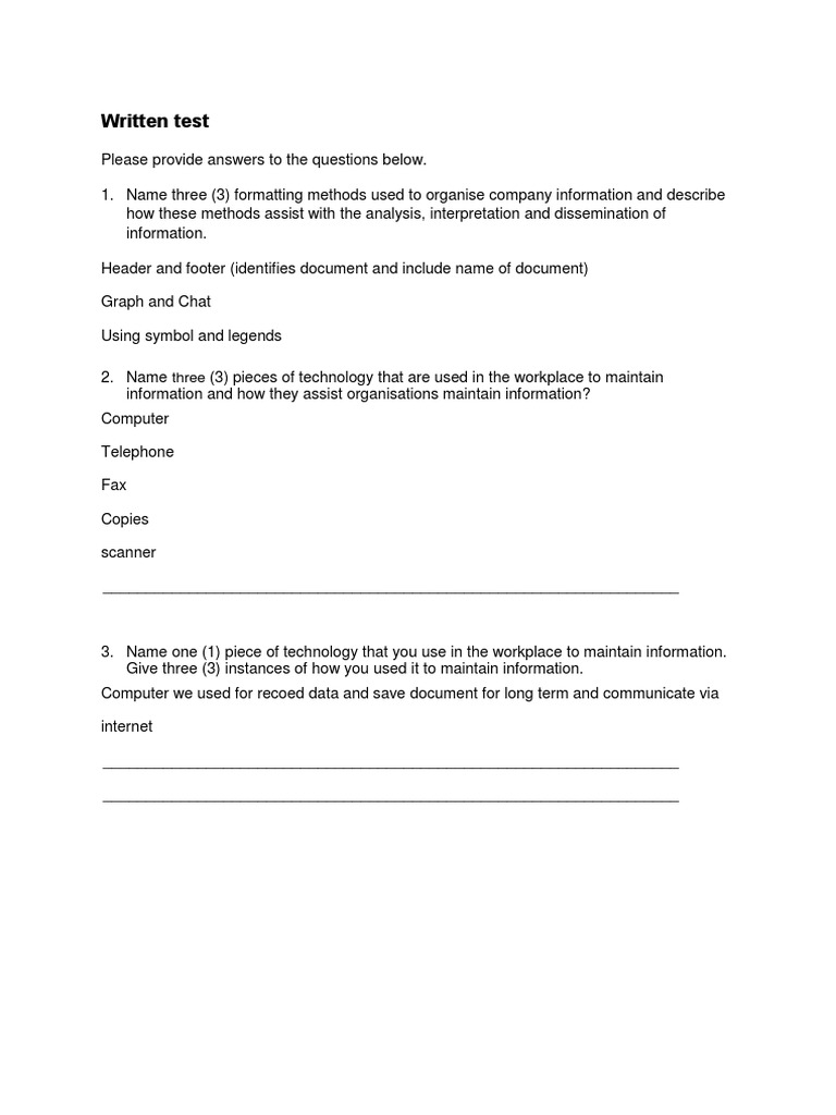 Organise Workplace Information | PDF | Information Management | Information
