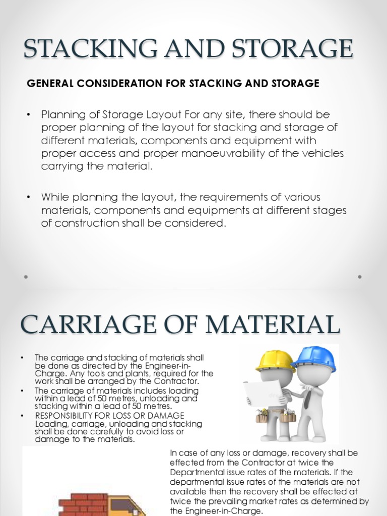 General Consideration For Stacking and Storage | PDF | Brick | Industries
