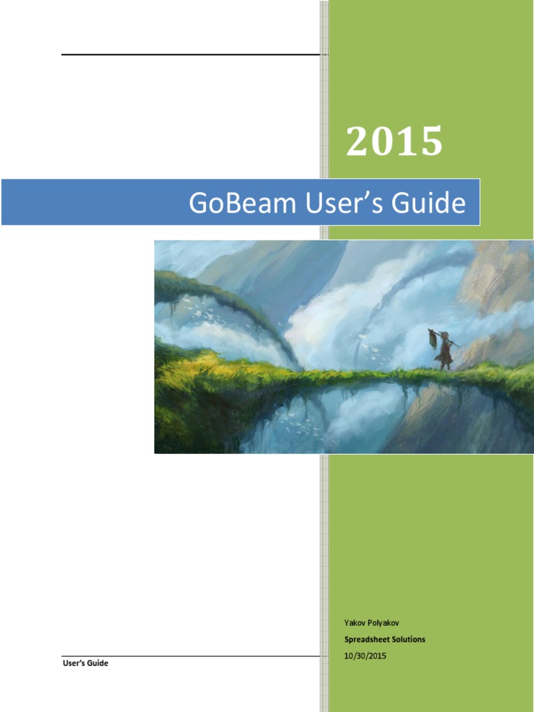 GoBeam User Guide PDF | PDF | Microsoft Excel | Beam (Structure)