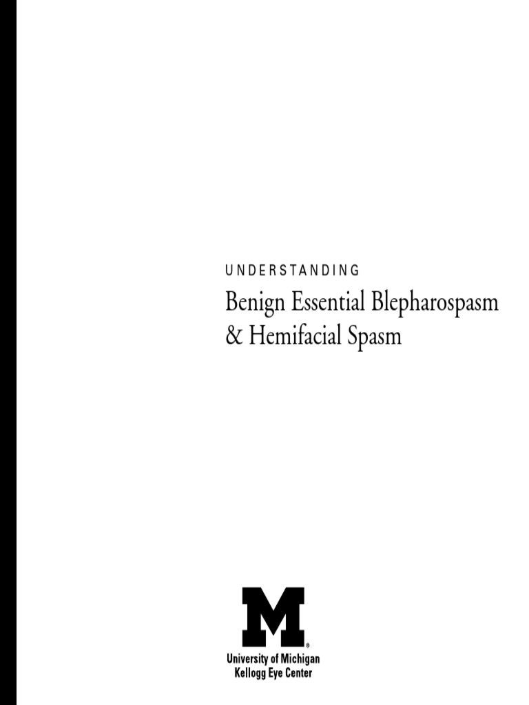 Understand Blepharospasm PDF | PDF | Botulinum Toxin | Nervous System